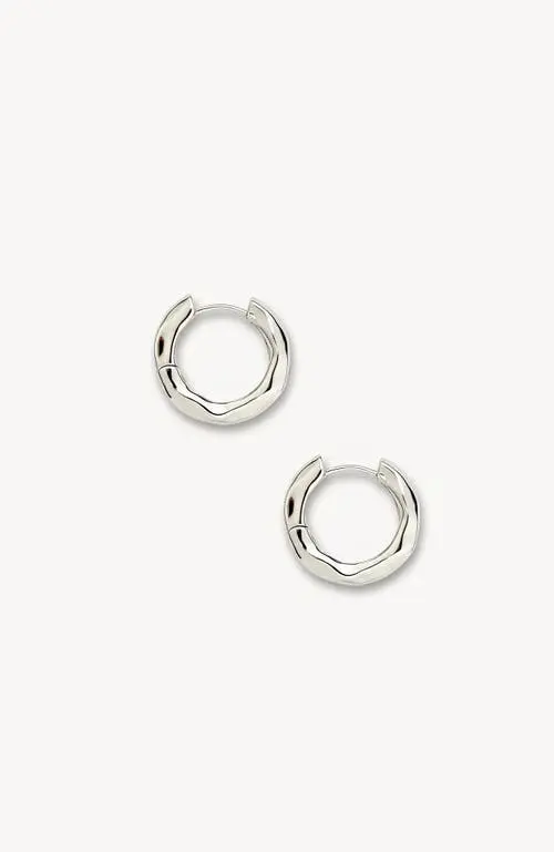 MACHETE Petite Wavy Hoop Earrings - Silver