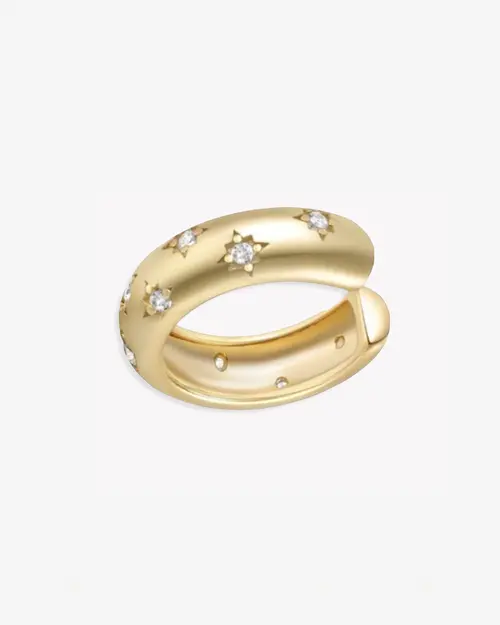 Ben Oni Nova Cz Star Ear Cuff - Gold