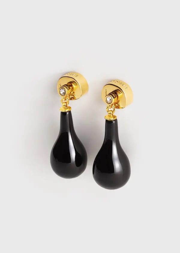 TOTEME Onyx Drop Earrings