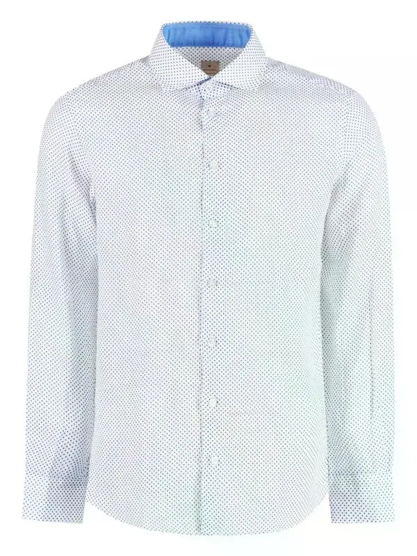BASTONCINO Micro-pattern Shirt - White