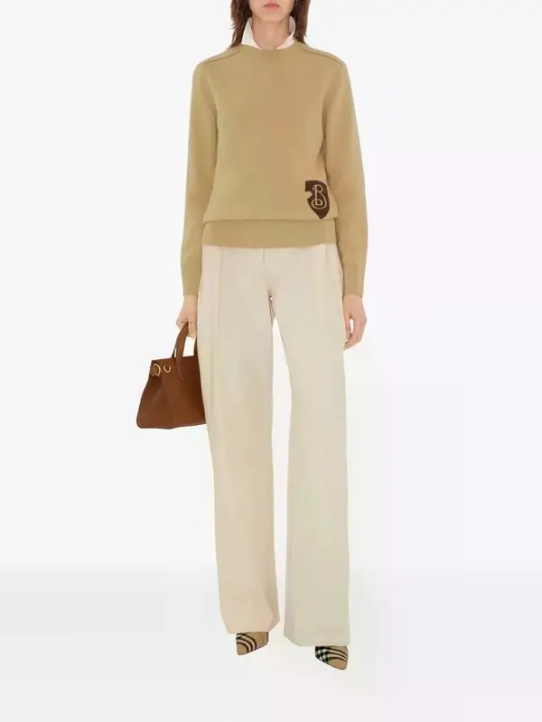 Burberry Knitted Jumper - Neutrals
