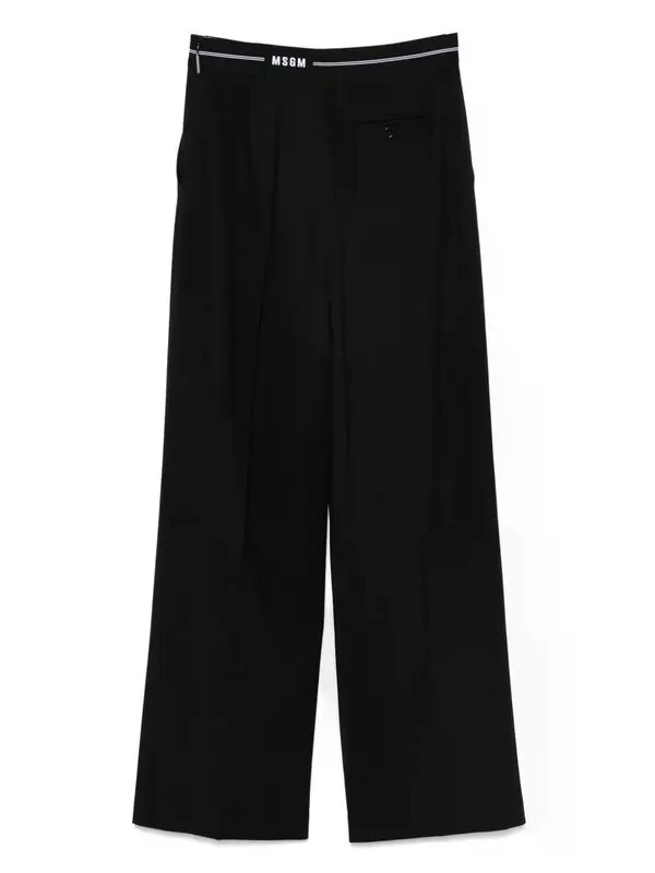 MSGM Logo-waist Trousers