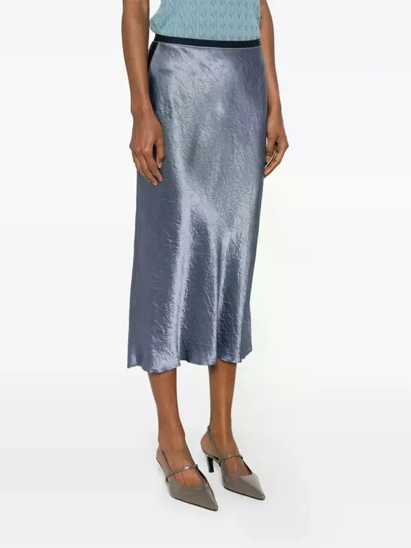 Vince Satin Bias Midi Skirt