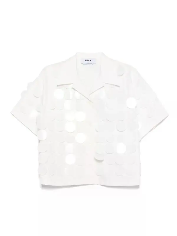 MSGM Sequin-embellished Shirt