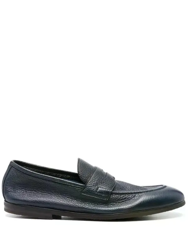 BARRETT Pebbled-texture Loafers