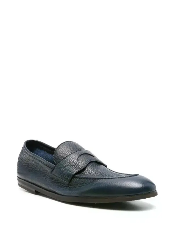 BARRETT Pebbled-texture Loafers