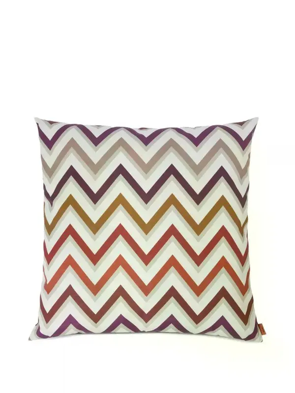 Missoni Watamu Zigzag-patterned Cushion - White