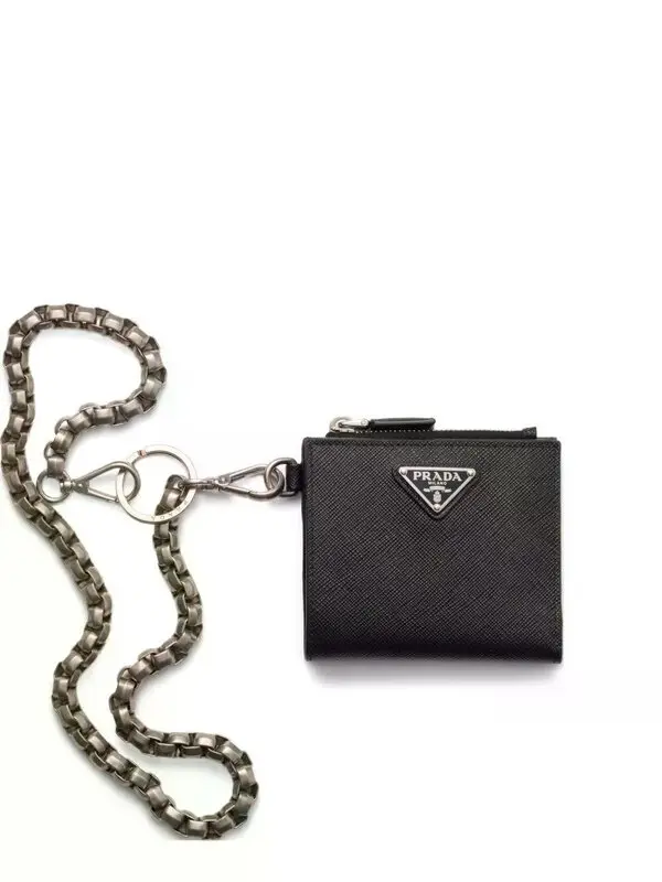 Prada Chain Wallet - Black