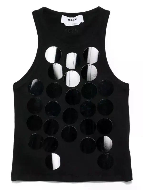 MSGM Sequin-embellished Tank Top