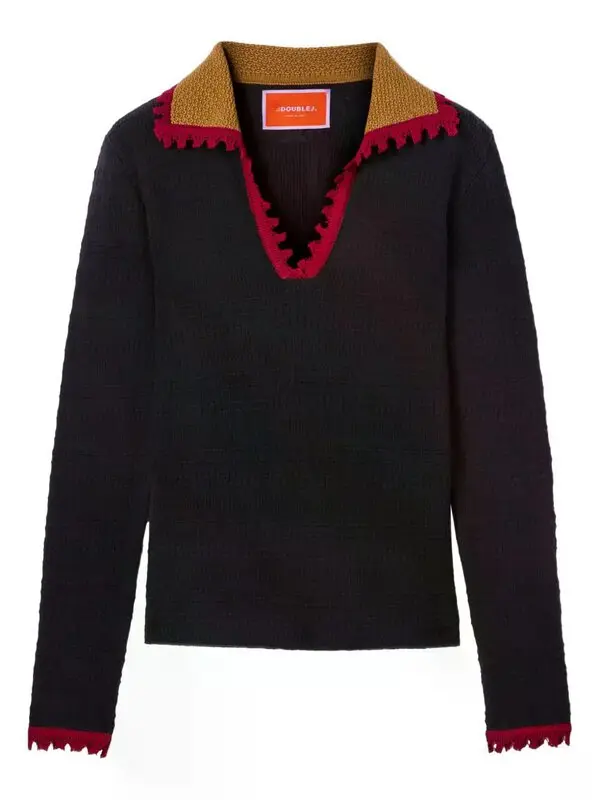 La DoubleJ Cotton-cashmere Sweater - Black