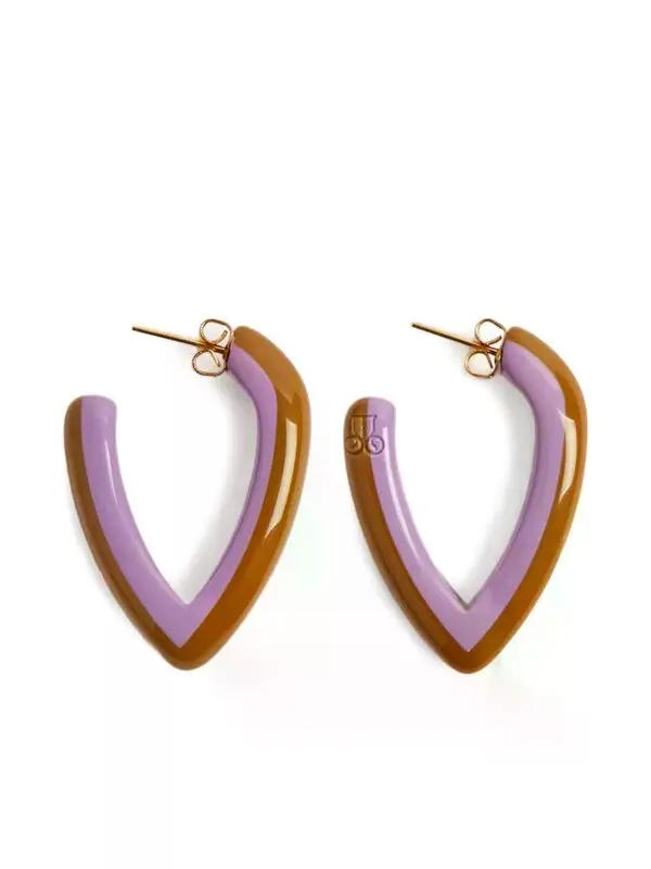 La DoubleJ Mini Dew Earrings - Purple