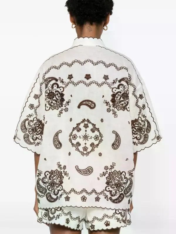 Zimmermann Ascension Button-down Shirt - Neutrals