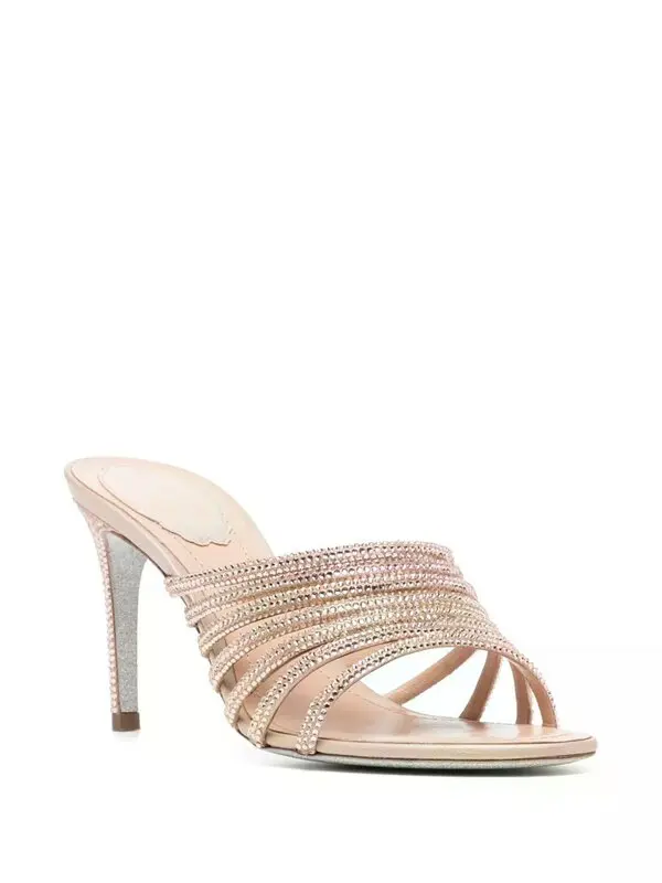 Rene Caovilla 80mm Crystal-embellished Sandals