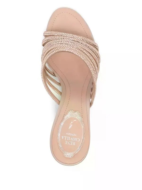 Rene Caovilla 80mm Crystal-embellished Sandals