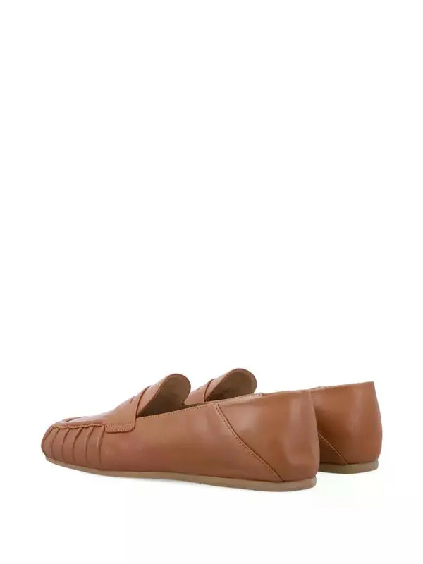 STUART WEITZMAN Brooks Leather Loafers - Brown