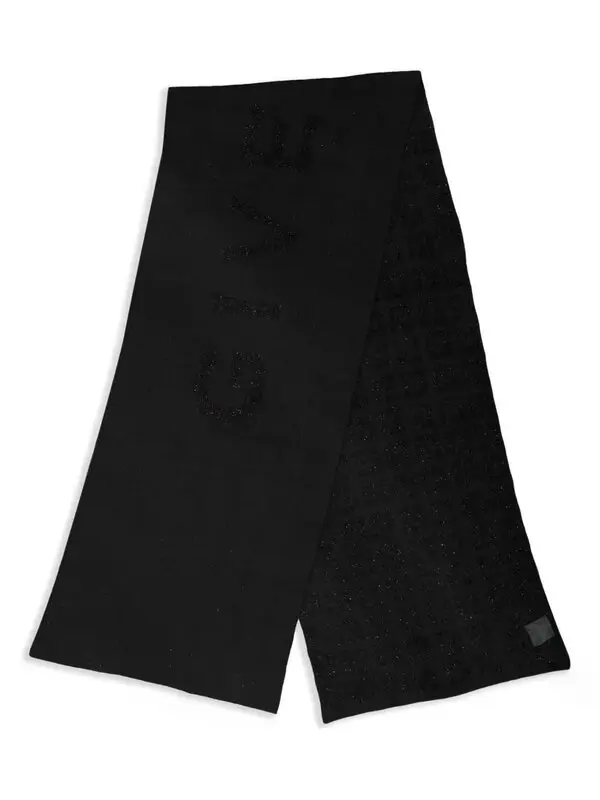 Givenchy 4g-appliqué Scarf - Black