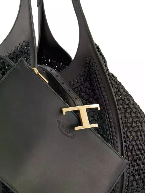 TOD'S T Timeless Tote Bag - Black