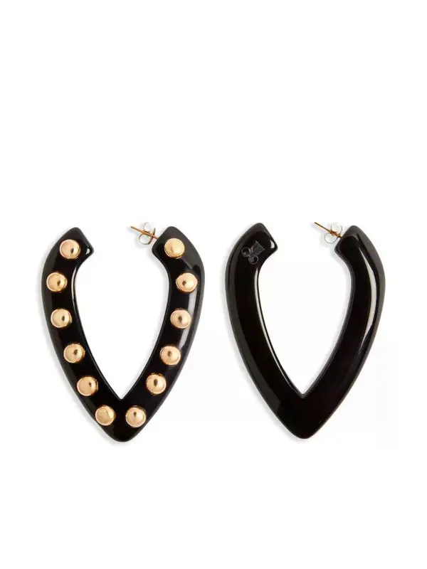 La DoubleJ Dew Earrings - Black