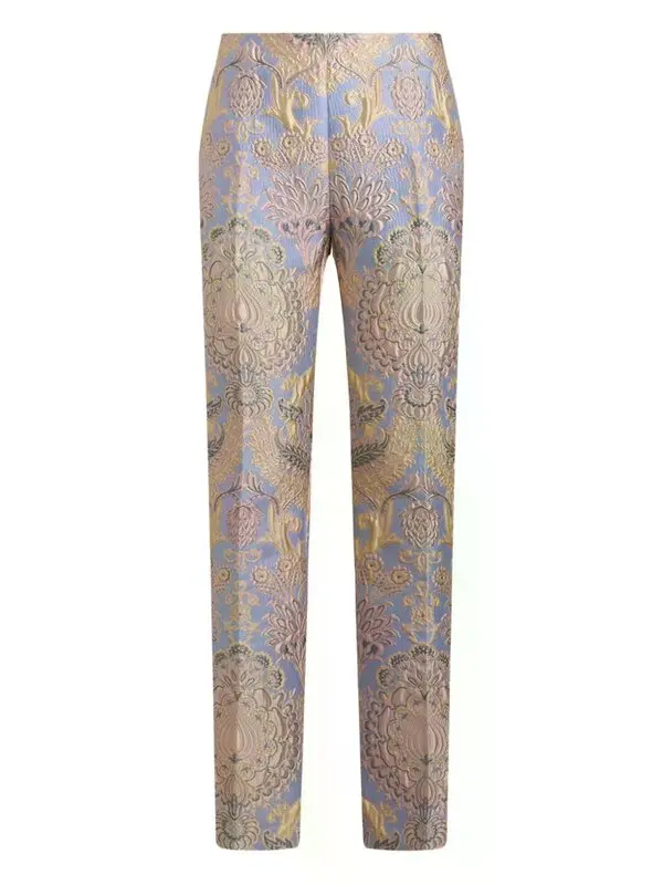 Etro Floral-jacquard Trousers