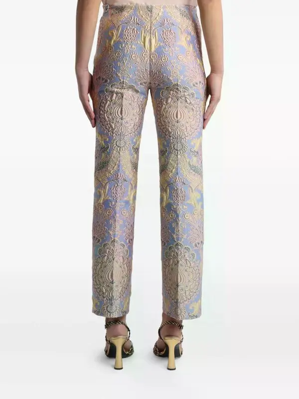 Etro Floral-jacquard Trousers