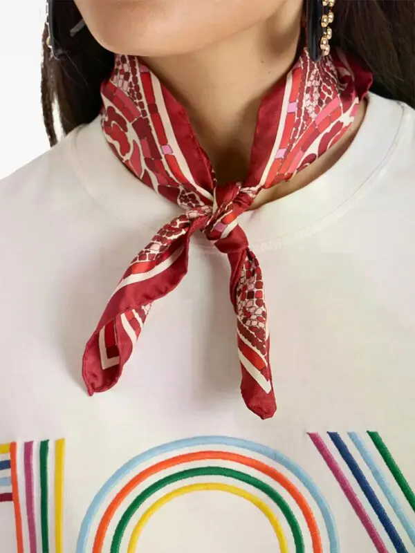 La DoubleJ Printed Foulard Scarf