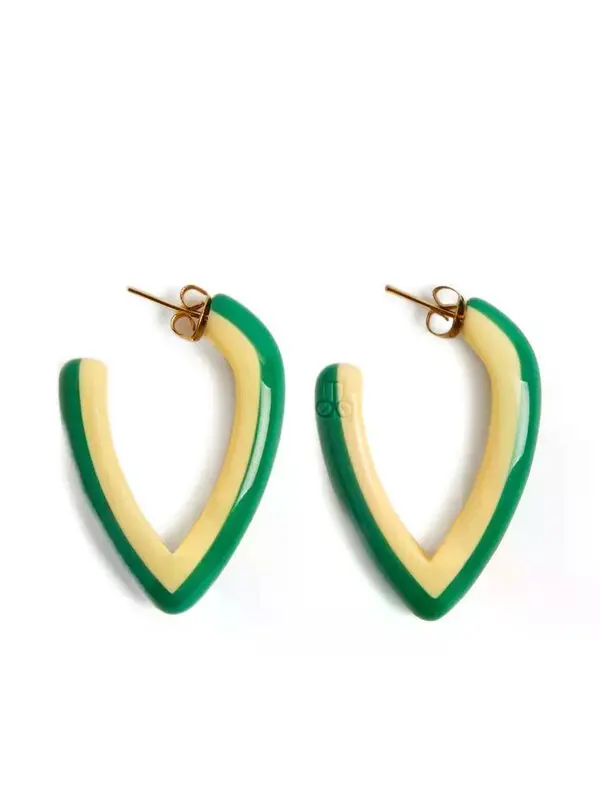 La DoubleJ Mini Dew Earrings - Green