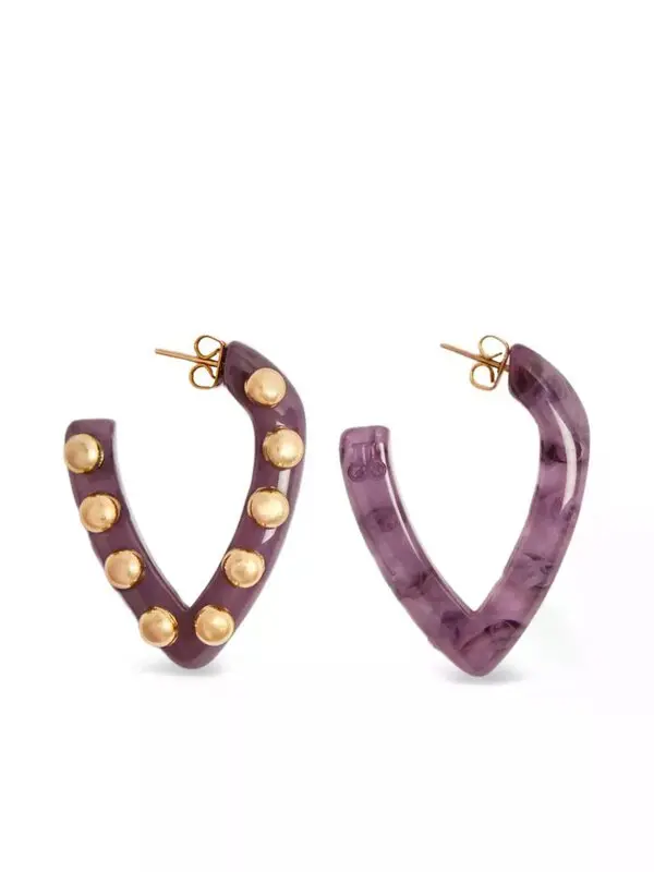 La DoubleJ Mini Dew Earrings - Pink