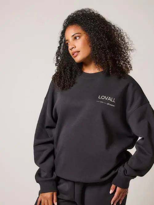 LOVALL All Szn" Oversized Sweatshirt - Shadow