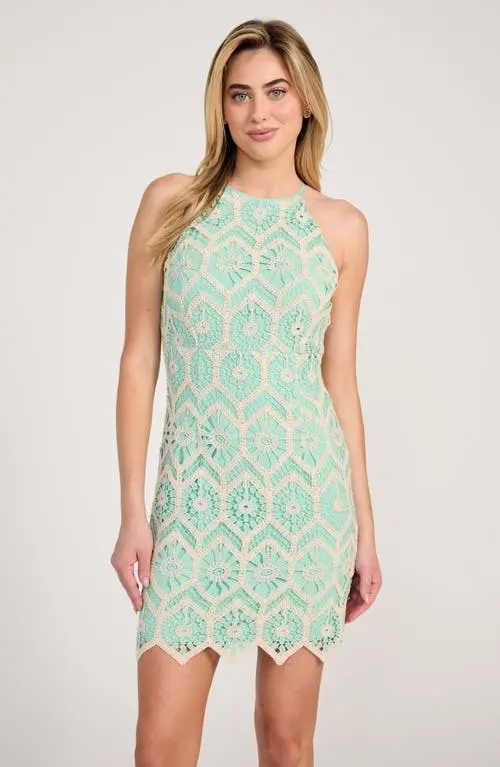 Guess Erin Lace Overlay Mini Dress