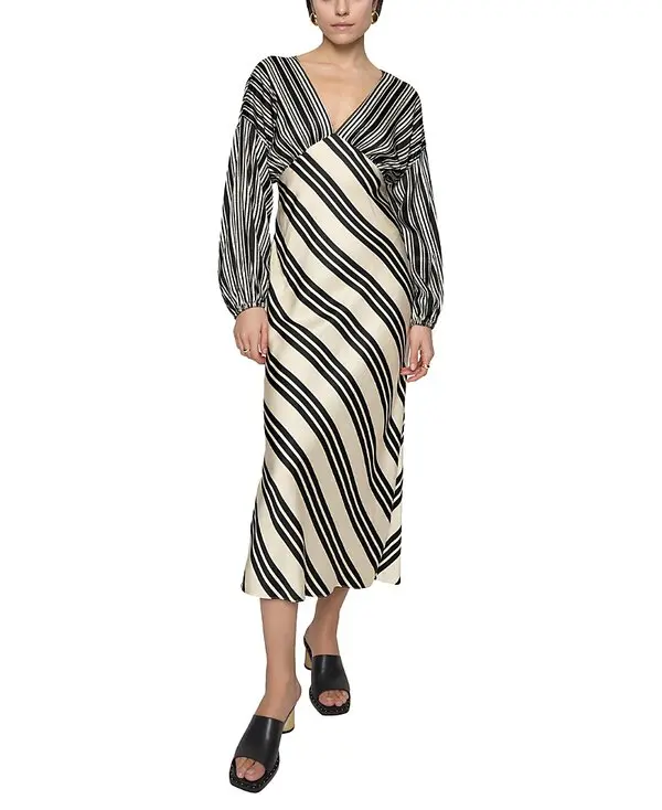 Rebecca Minkoff Joyce Stripe Dress - Black