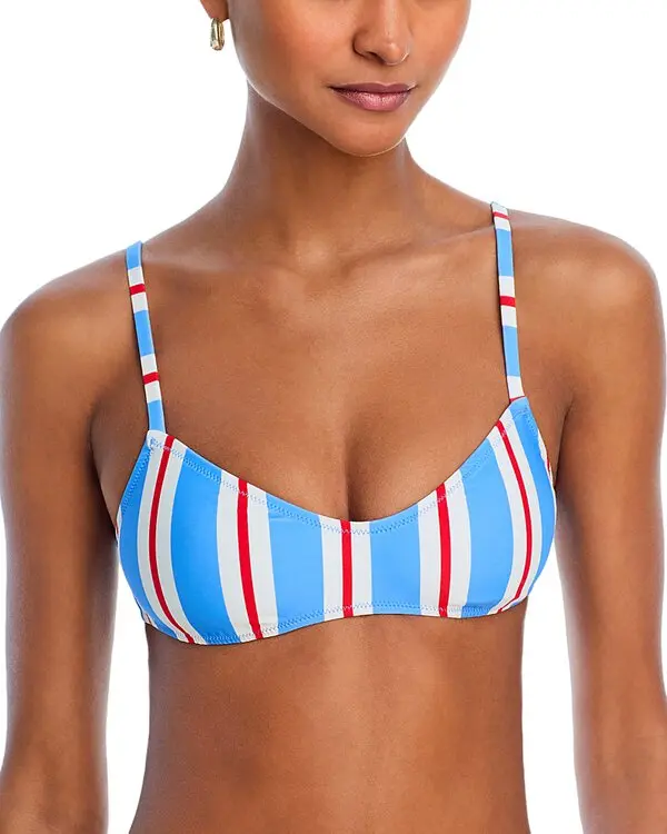 Solid & Striped The Rachel Bikini Top - Americana Stripe