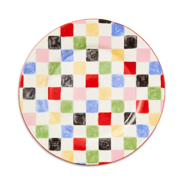 MACKENZIE-CHILDS Check Round Platter - Multi