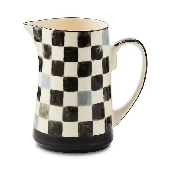 MACKENZIE-CHILDS Check Pitcher - Black
