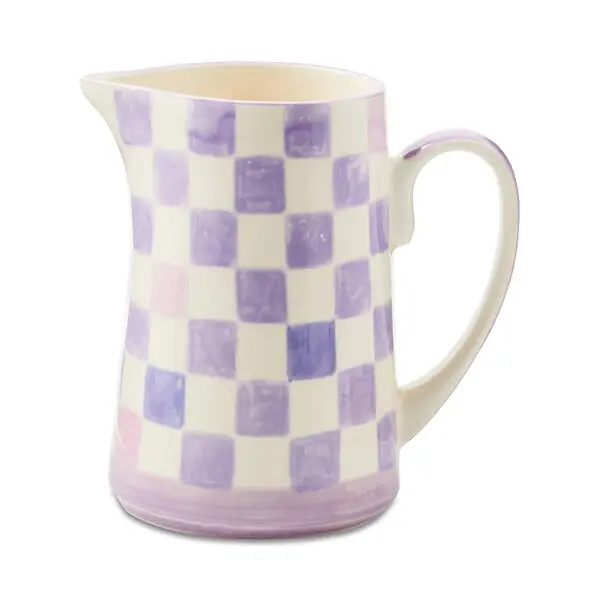 MACKENZIE-CHILDS Check Pitcher - Lilac