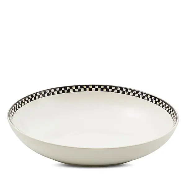 MACKENZIE-CHILDS Courtly Check Everyday Serving Bowl - Black