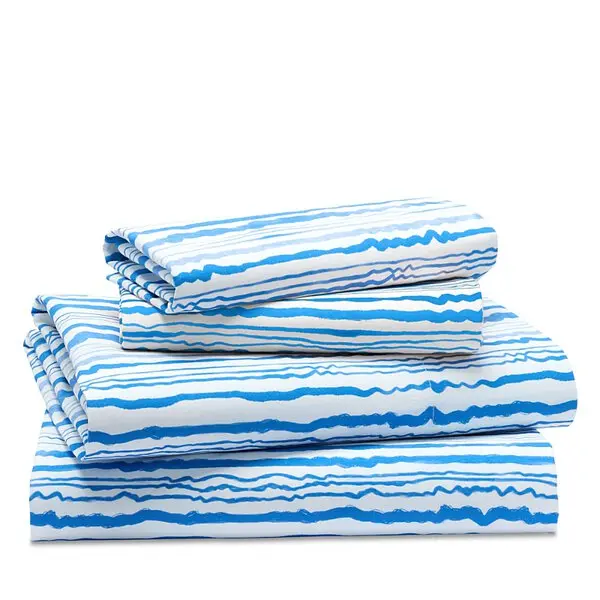 CONIGLIO PALM BEACH Cabana Stripe Sheet Set In Blue - Cabana Stripe Light Blue