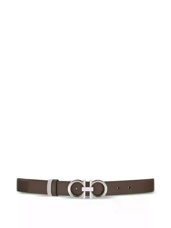 FERRAGAMO Reversible Adjustable Gancini Belt