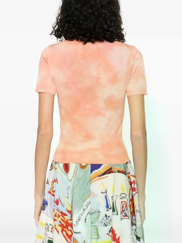 VIVIENNE WESTWOOD Orb-embroidered T-shirt - Orange