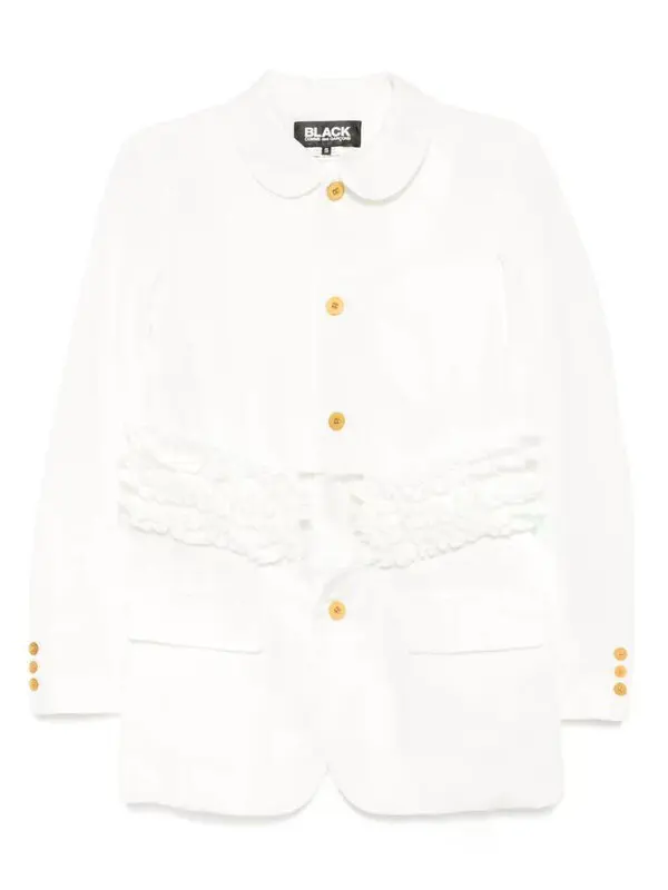 BLACK COMME DES GARÇONS Ruffle-trim Jacket