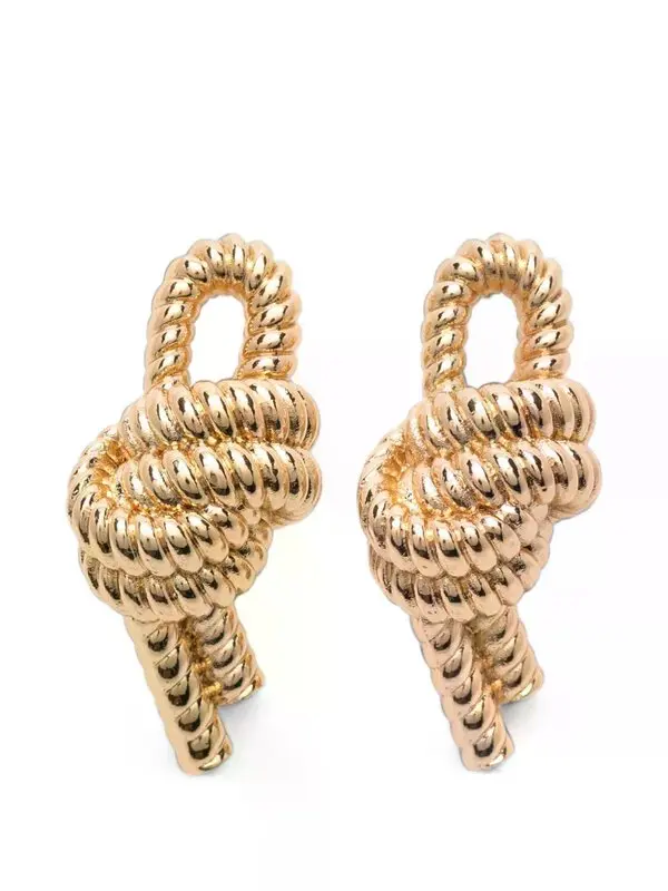 Rabanne Paco Rope Earrings - Gold
