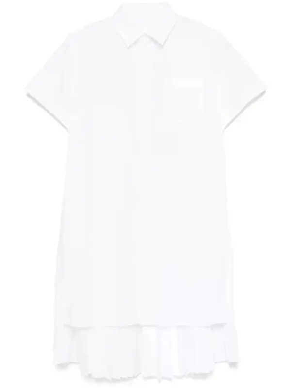 Sacai Pleated Shirt Dress