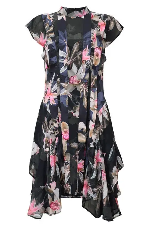 ALLSAINTS Fleur Handkerchief Hem Dress