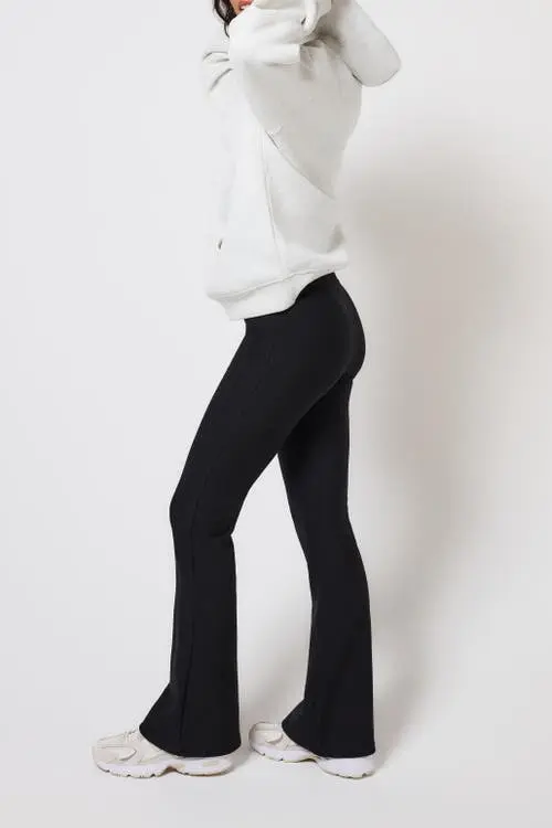 LOVALL Winter Flared Leggings - Black