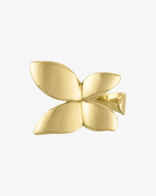 Ben Oni Bold Butterfly Open Ring - Gold