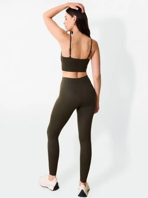 LOVALL 7 Revitalise High Waisted Leggings - Deep Olive