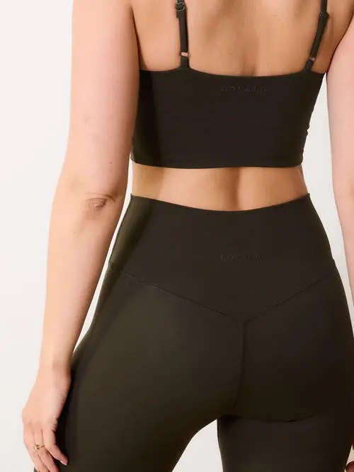 LOVALL 7 Revitalise High Waisted Leggings - Deep Olive