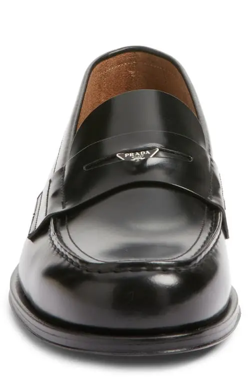 Prada Logo Penny Loafer - Nero