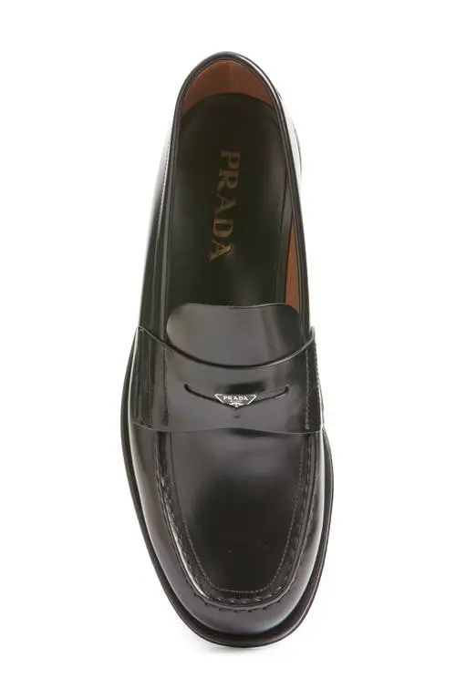 Prada Logo Penny Loafer - Nero