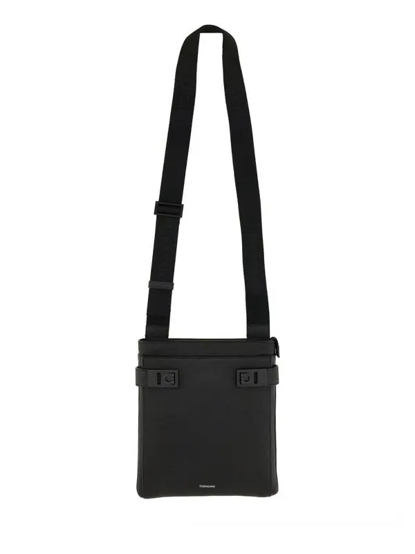 FERRAGAMO Shoulder Bag With Logo - Black