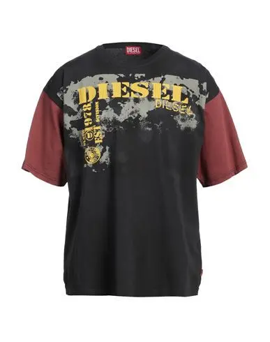 Diesel T-shirt Charcoal Size Cotton - Grey